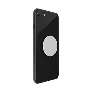 PopSockets Phone Grip with Expanding Kickstand, White on Black