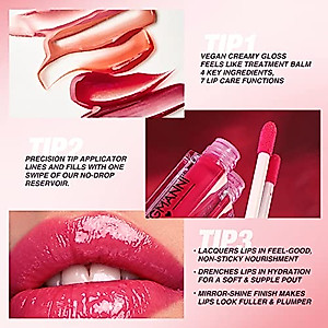 LANGMANNI 12Pcs Lip gloss Collection Makeup Set, Shiny Smooth Soft Liquid Lip Glosses Lip Stain With Rich Varied Colors For Girls And Women Makeup