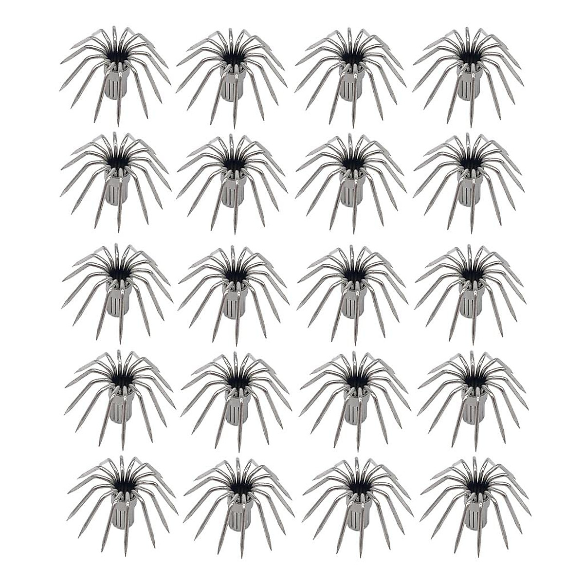 LoveinDIY 100x Shrimp Nickel Squid Hooks Umbrella Hooks Fishing Jig Tackle Equipment