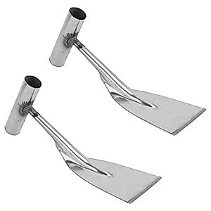 Hemoton Kids Toys Hand Tools 2Pcs Stainless Steel Digging Shovel Outdoor Explore Snow Shovel Garden Tool for Summer Gardening Camping Transplanting () Bonsai Tools Kid Toys
