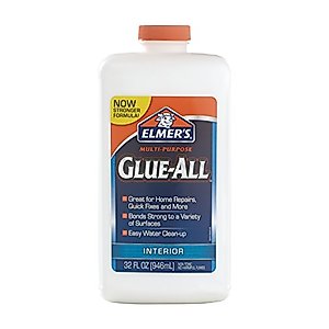 Elmer's Glue-All Multi-Purpose Liquid Glue, Extra Strong, 32 Ounces, 1 Count (E3850),White