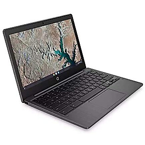 HP Chromebook 11-inch HD Laptop, MediaTek MT8183, MediaTek Integrated Graphics, 4 GB RAM, 32 GB eMMC Storage, Chrome OS (Gray)