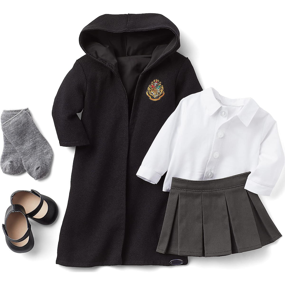 American Girl Harry Potter 18-inch Doll Hogwarts Uniform with Skirt Outfit and Robe Featuring School Crest, For Ages 6+