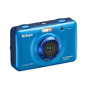 Nikon COOLPIX S30 10.1 MP Digital Camera with 3x Zoom Nikkor Glass Lens and 2.7-inch LCD (Blue)