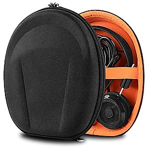 Geekria Shield Case Compatible with Grado SR80, SR325e, SR80e, SR80i, SR60, SR60i, SR60e, RS2, RS1 Headphones, Replacement Protective Hard Shell Travel Carrying Bag with Cable Storage (Black)