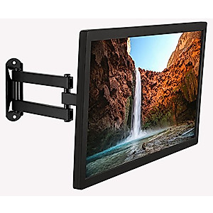 Mount-It! TV Wall Mount Bracket with Full Motion Arm Fits 13-42” Flat Screen TVs VESA 75, 100, 200, 55lb Weight Capacity WITH 15" EXTENSION