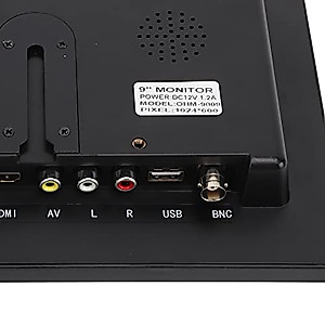 Computer Monitor, Remote Control 100-240V TFT LCD DVR Monitor Screen for DVRs (US Plug)