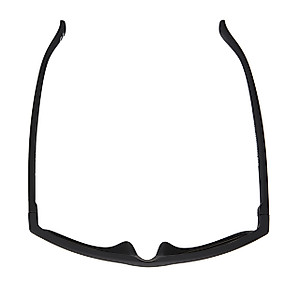 Panama Jack Women's Polarized Purple-Red Mirror Wrap Sunglasses, Black, 62