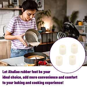 Mixer Rubber Feet Compatible with KitchenAid Stand Mixers Feet, Mixer Feet Pads, Mixer Rubber Feet Replacement Parts 4161530, 9709707, for KSM90, K45SS, KSM75 (5 Pack)