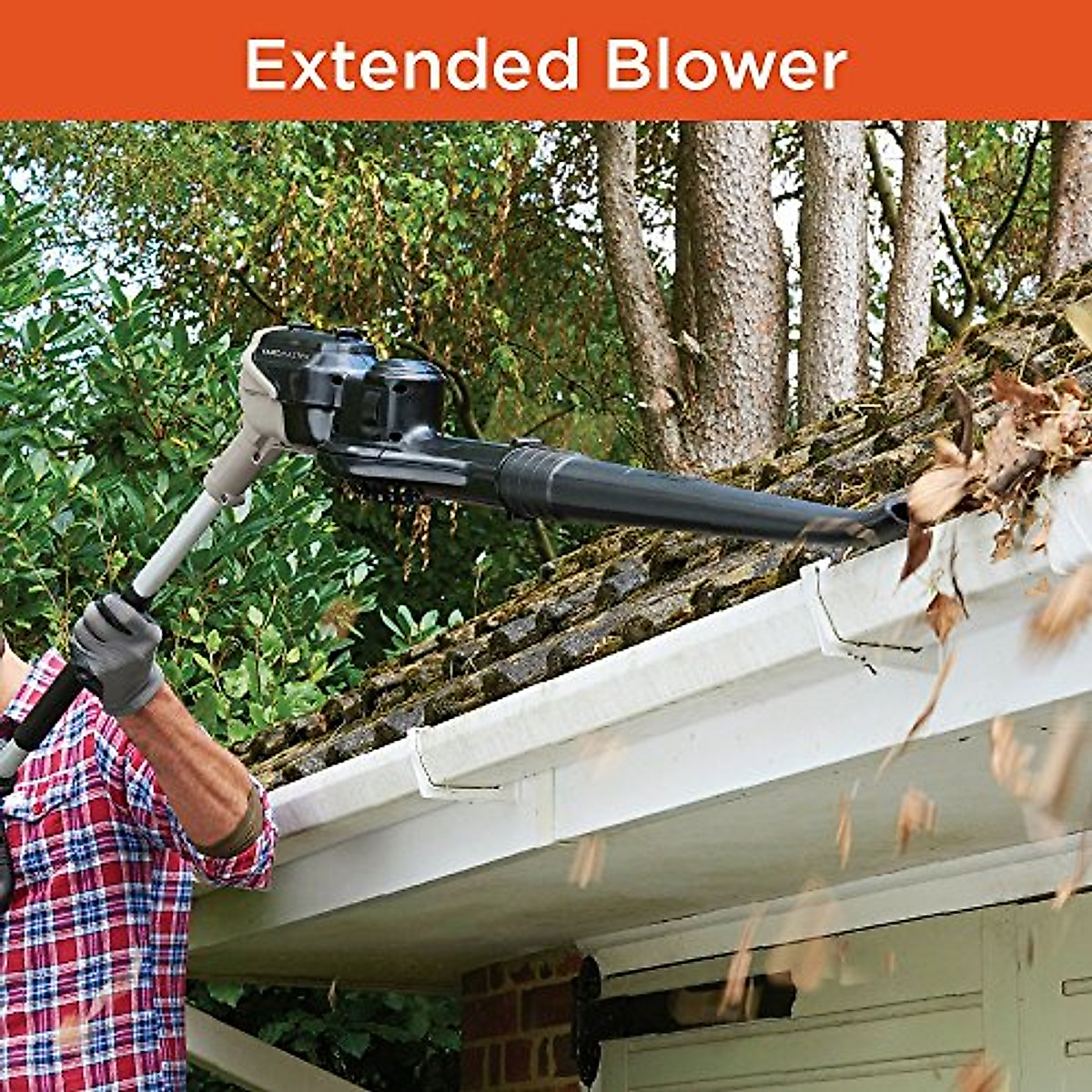 BLACK+DECKER YARDMASTER 20V MAX Leaf Blower Gutter Attachment (BCASBL70B)