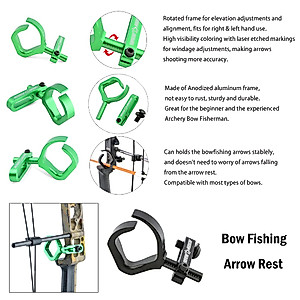 ZSHJGJR Archery Bow Fishing Reel Spincast Reel Bowfishing Tool with 40m Fishing Rope Fishing Arrows Kit with Bowfishing Arrow Rest for Compound Bow Recurve Bow Fishing Hunting Accessories (Set 1)