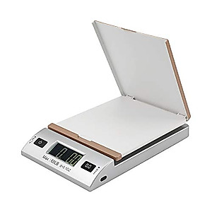 Acteck A-CK65GS 65LBx0.1OZ Digital Shipping Postal Scale with Batteries and AC Adapter, Gold Silver