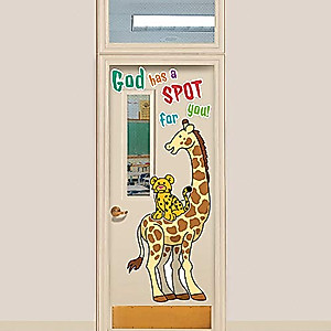 Fun Express God Has A Spot for You Door Decor Set - 13 Pieces - Great for Classroom Doors