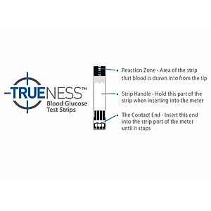 TRUENESS Blood Glucose Test Strips 100ct + 100 Lancets