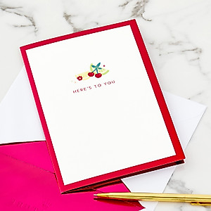 Hallmark Signature Paper Wonder Pop Up Card for Graduation or Birthday (Here's to You, Tropical Drink)