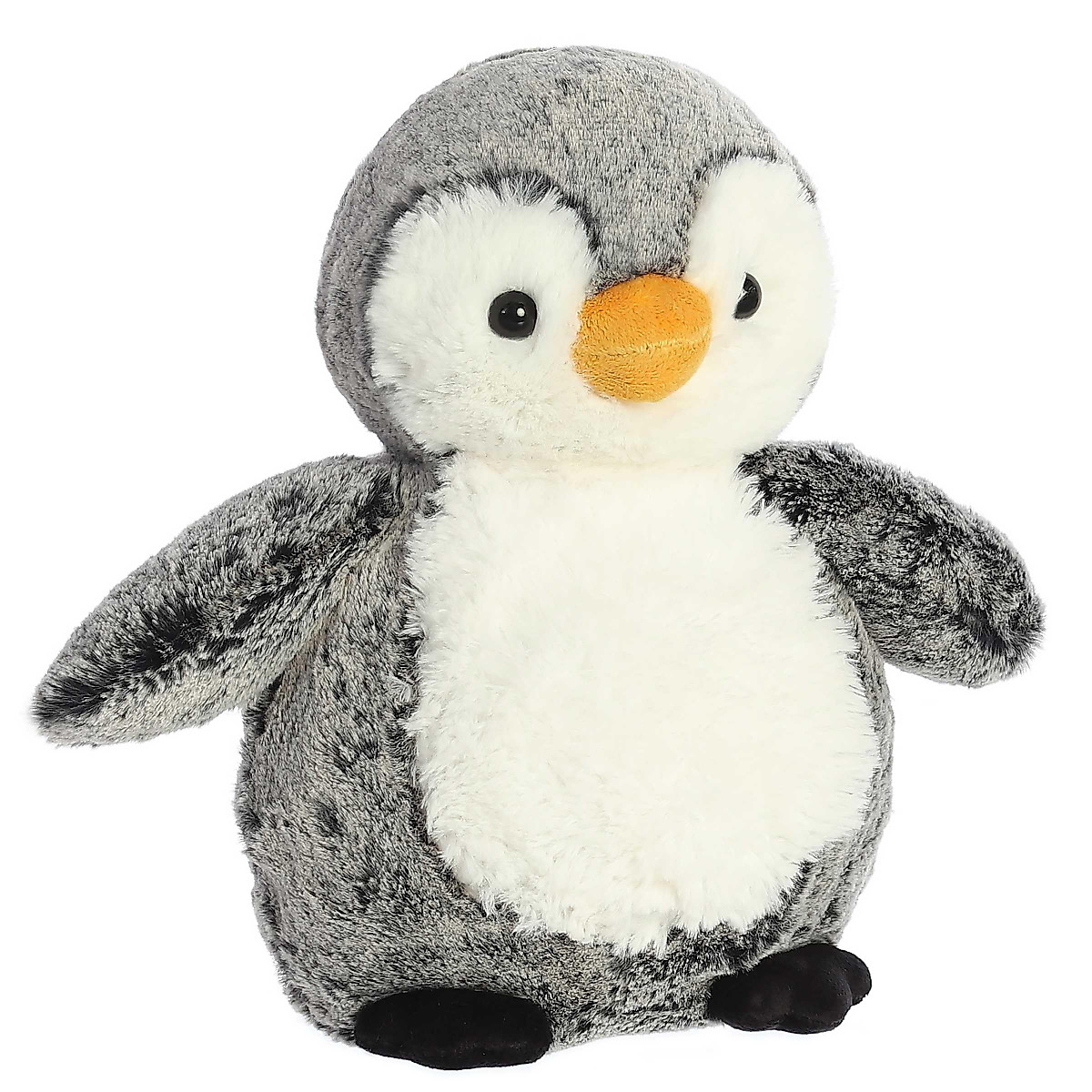 Aurora® Snuggly Sweet & Softer™ Perky Penguin™ Stuffed Animal - Comforting Companion - Imaginative Play - Gray 9.5 Inches