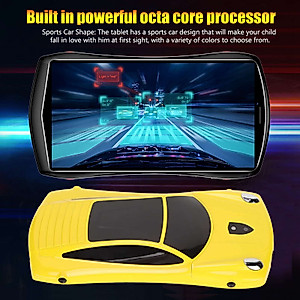 CHICIRIS 7 Inch Kids Tablet Sports Car Format Kids Tablet 5g WiFi Dual Band Battery Life 1280x800IPS HD Display Home for Travel (US Plug)