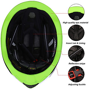 Shinmax Adult Bike Helmet,Bicycle Helmet with Removable Magnetic Goggles & USB Rechargeable Light Specialized Road Mountain Bike Helmet Adjustable Size Ultralight Cycling Helmet Men Women SM-T88