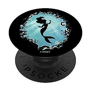 Disney Little Mermaid Ariels Silouhette Underwater PopSockets PopGrip: Swappable Grip for Phones & Tablets