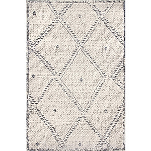 nuLOOM Blaine Dotted Diamond Accent Rug, 2x3, Ivory