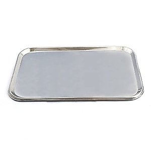 PRECISE CANADA: Flat Type Instrument Tray Stainless Steel 19" X 12 1/2" X 5/8"