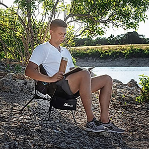 MOON LENCE Lighweight Foldable Camping Chair, Plus Size Backpack Chair, Portable & Ultralight, 400 lbs Folding Metal Chairs Heavy Duty for Outdoor Adventure, Hiking, Picnics & Beach