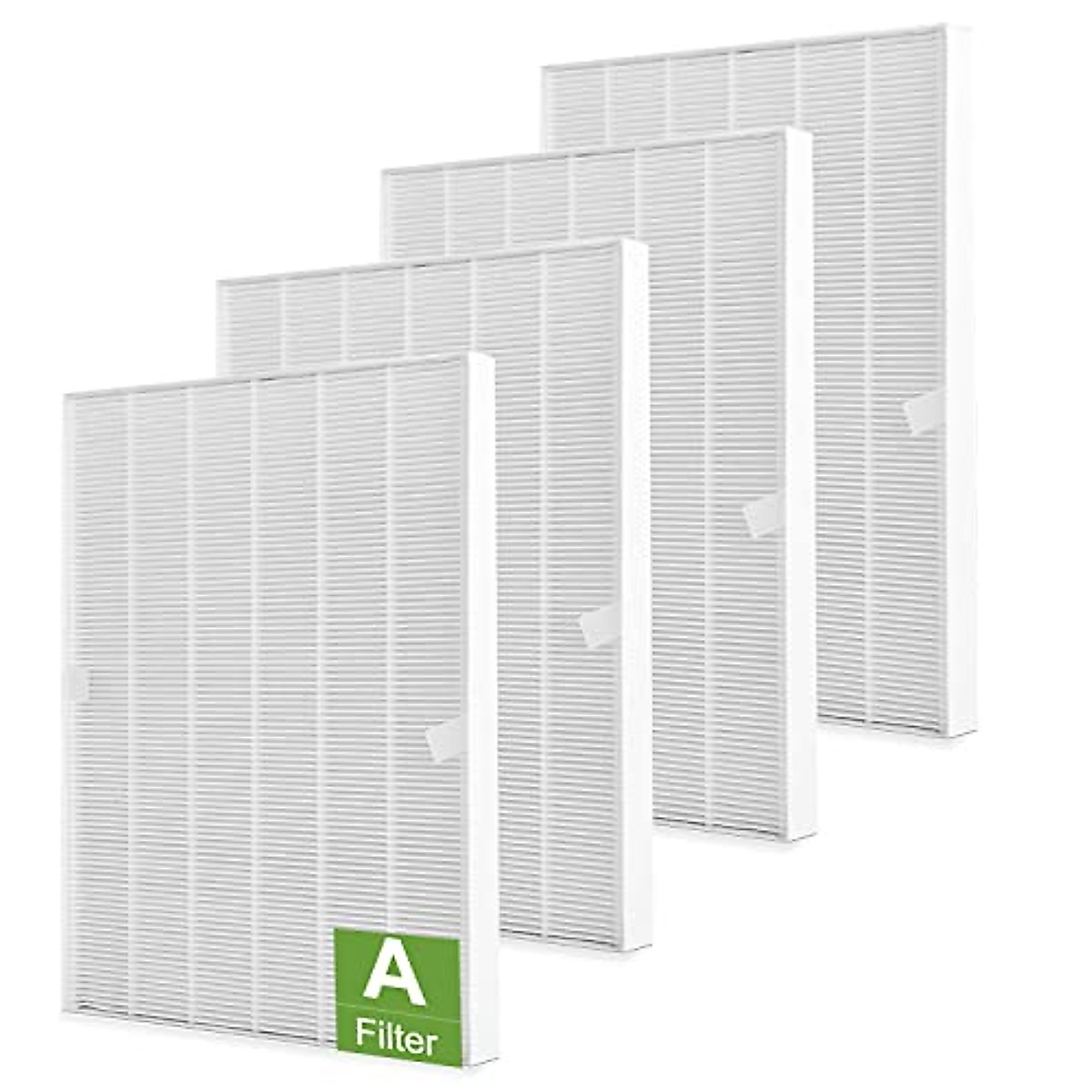 4 Pack 115115 HEPA Replacement Filter A Size 21 - Compatible with Winix PlasmaWave C535 5300 5300-2 6300 6300-2 P300 AM90 9000 5000 5000B C909 9800 Air Purifier