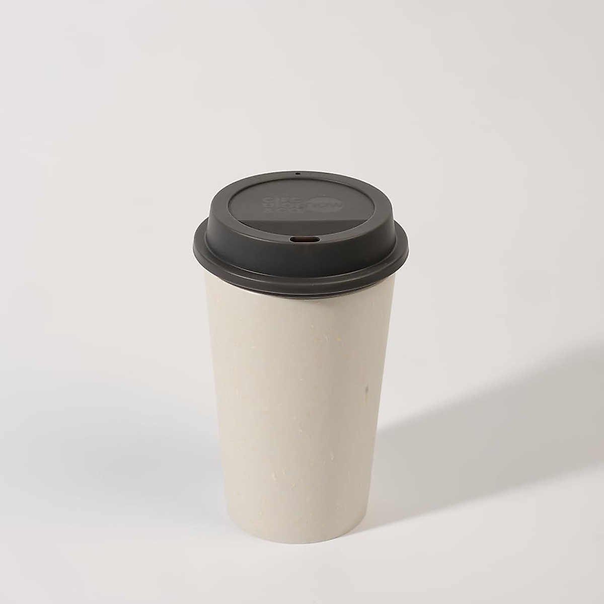 Circular and Co Reusable Now Coffee Cup - World's First Cup Made from Recycled Cups - Traditional Design - Sustainable, Insulated - 340ml/12oz (Chalk, Storm Grey)