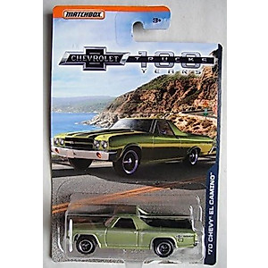 MATCHBOX 1:69 SCALE DIE CAST CHEVROLET 100 YEARS TRUCKS, GREEN '70 CHEVY EL CAMINO