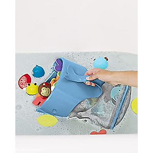 Skip Hop-Bath Toy-Storage, Moby Scoop & Splash, Blue (Discontinued by Manufacturer)