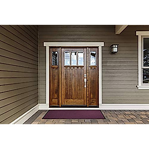 WaterHog Diamond | Commercial-Grade Entrance Mat with Rubber Border – Indoor/Outdoor, Quick Drying, Stain Resistant Door Mat (Charcoal, 4' x 6')