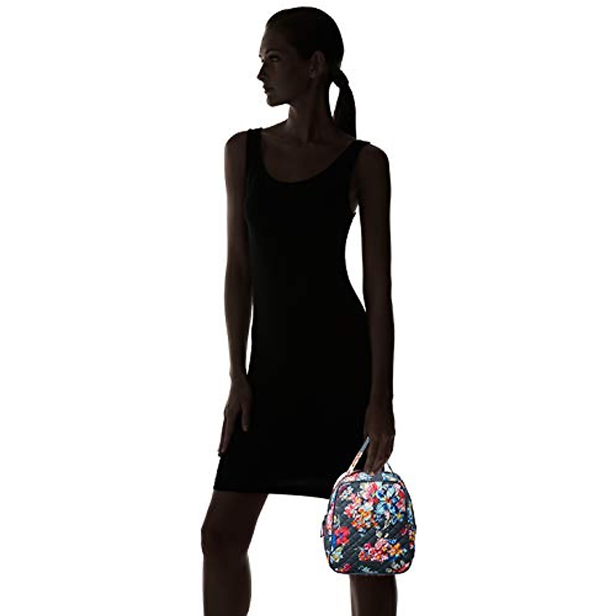 Vera Bradley Women's Cotton Lunch Bunch Lunch Bag, Pretty Posies, One Size