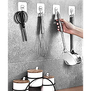 Wall Hooks Towel Hooks Siding Hooks 15 PCS Heavy Duty 22lb(Max) 3m Hooks Ceiling Hooks Picture Hanging Hooks Wall Hangers Without Nails Hooks for Hanging Cup Hooks