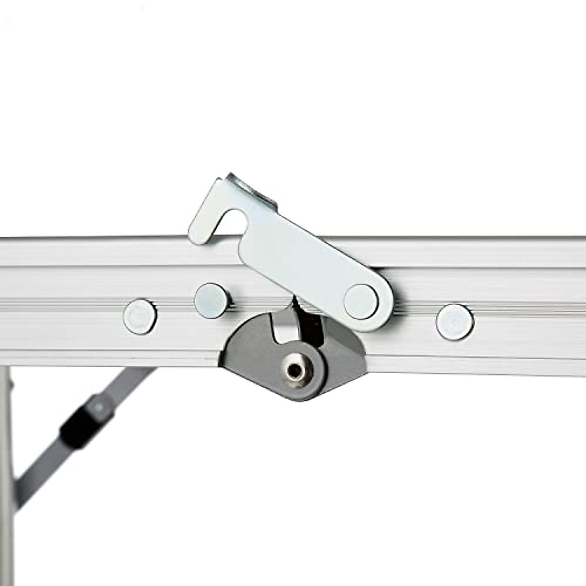 ARROWHEAD OUTDOOR 4’ ft Heavy-Duty Portable Aluminum Frame Folding Table w/Leveling Feet, Solid Tabletop Surface, 2 Adjustable Heights, Carrying Case Included, Lightweight, USA-Based Support