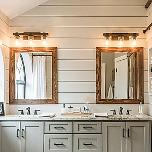 Qingmiao Vintage LED Edison Bulbs, ST58 Dimmable 4W E26 LED Bulb 40W Equivalent, 3000K Soft White Led Light Bulbs, Antique LED Filament Bulbs, CRI 80+, Flicker Free, No Glare, Clear Glass, Pack of 6