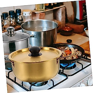 Stainless Steel Pot Instant Noodle Pot Shabu Aluminum Instant Stockpot Korean Ramen Korean Hot Pot Korean Cookware Kitchen Pot Big Pots for Cooking Kitchen Cookware Wok