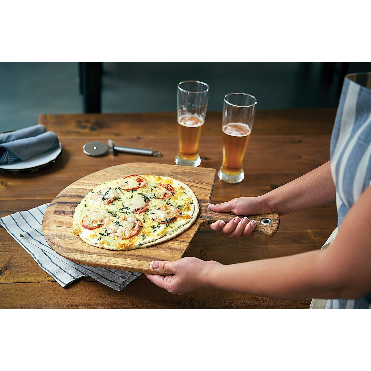 Ironwood Gourmet Napoli Pizza Peel, Acacia Wood