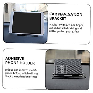 FAVOMOTO 2pcs Mobile Phone Holder Tablet Car Holder Phone Holder for Car Navigation Bracket Car Tablet Holder Cell Phone Mount Adhesive Phone Holder GPS Non-Slip Mat Universal