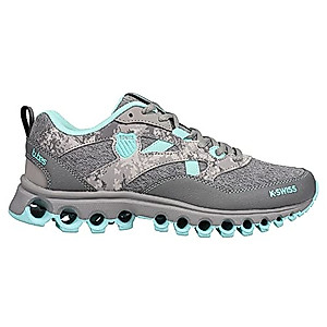 K-Swiss Women's Tubes Trail 200 Running Shoe, Steel Gray/Alloy/Blue Tint, 10 W