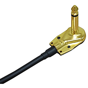 WORLDS BEST CABLES 6 Units - 6 Inch -Pedal, Effects, Patch, instrument cable CUSTOM MADE made using Mogami 2319 wire and Eminence Gold Plated ¼ inch (6.35mm) R/A Pancake type Connectors