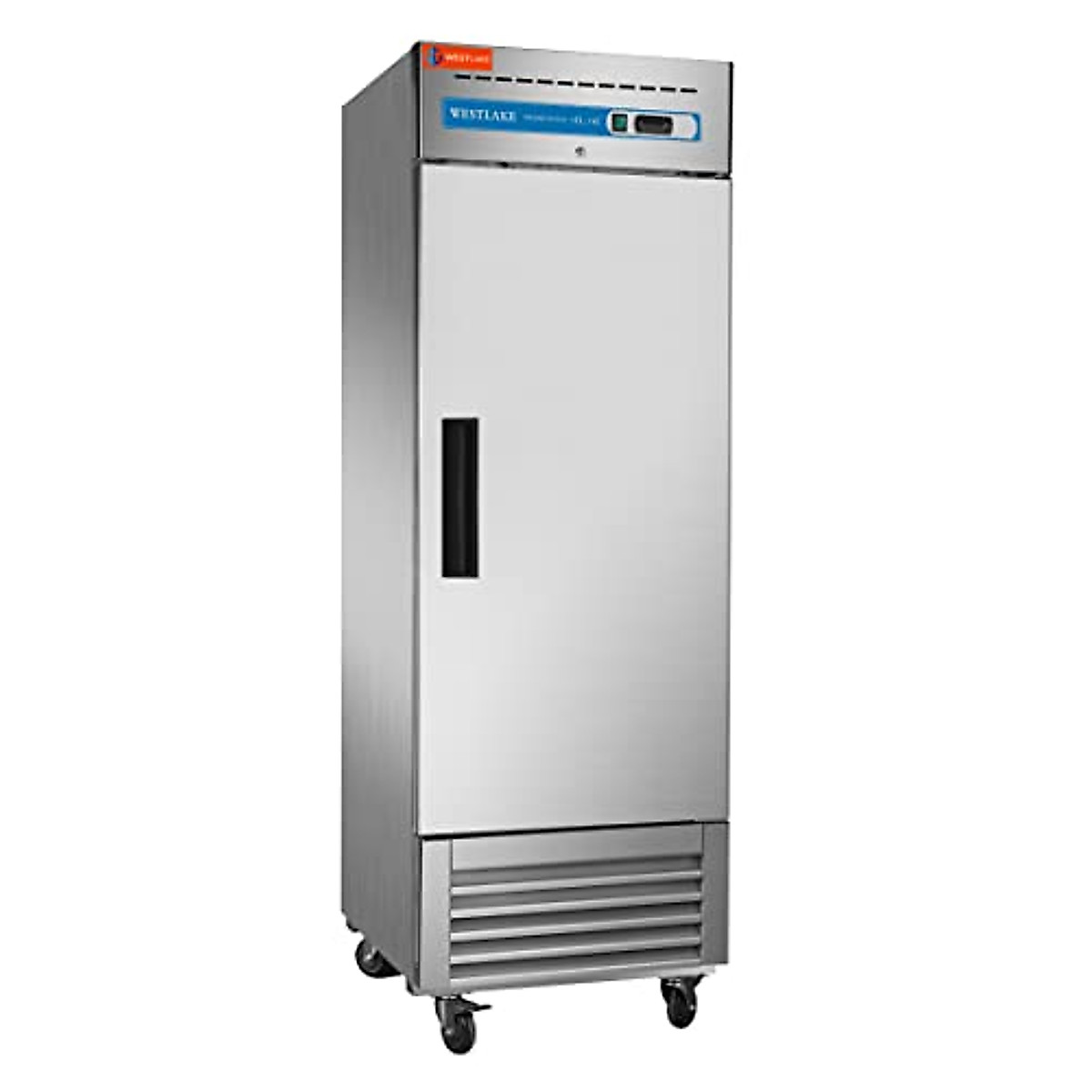 WESTLAKE 27" W Commercial Refrigerator Stainless Steel Reach in Solid Single Door Upright Fan Cooling 23 Cu.ft Cooler for Restuarant, Bar, Shop, etc