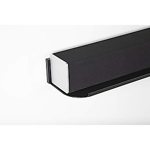 EZ-Hang by HANGMAN No Stud Premium Sound bar Shelf, 38", Black Powder Coat