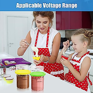 Ninja Creami Pints and Lids 4 Pack, Ninja Creami Deluxe NC501 NC500 Series Ice Cream Makers Containers, Reusable Creami Pint Containers with Leak Proof Lids, BPA-Free & Dishwasher Safe