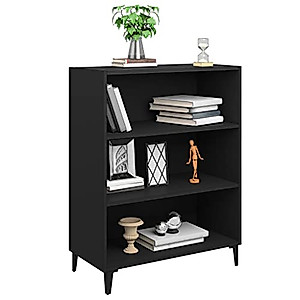 MBFLUUML Wine Cabinet Shoe Cabinet Sideboard Black 27.4"x12.8"x35.4" Engineered Wood for Dining Room, Living Room, Bedroom