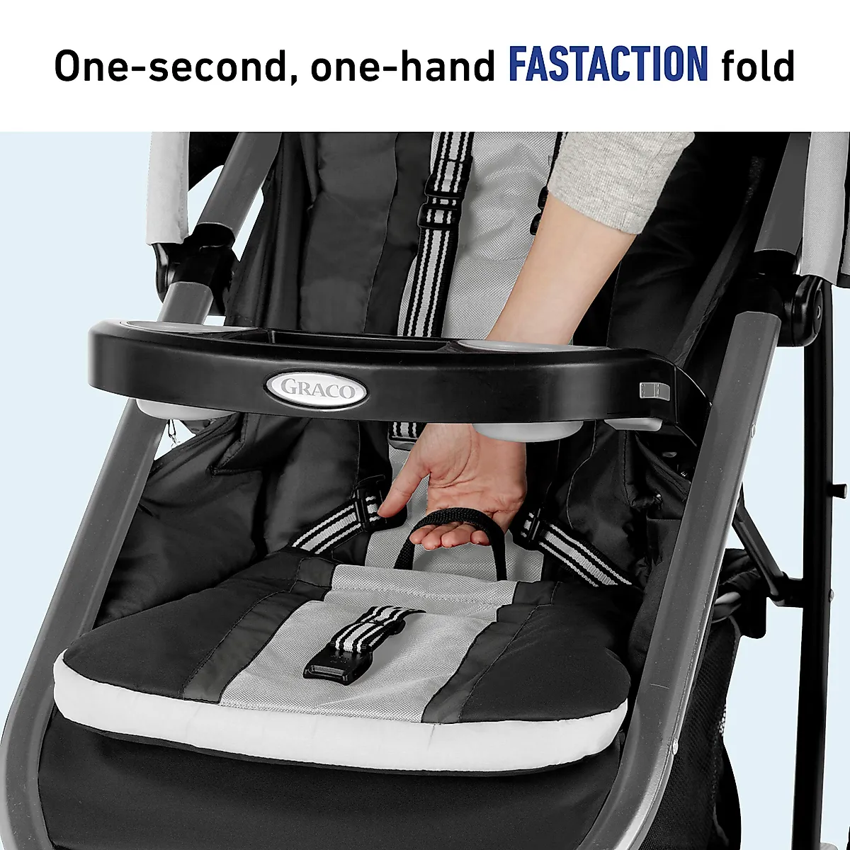 Graco FastAction Fold Jogger Travel System with SnugRide 35 Infant Car Seat and Base | Gotham