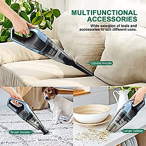 Nozaya Cordless Handheld Vacuum Cleaner - Lightweight Rechargeable Battery