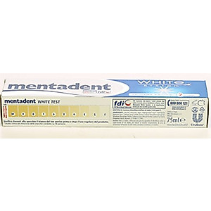 Mentadent"White System" Toothpaste 2.53 Fluid Ounce (75ml), Pack of 3
