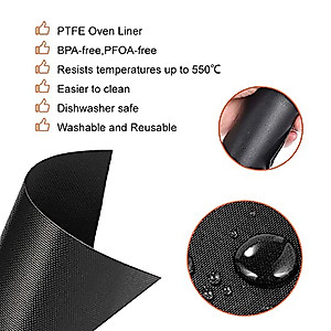4 Pack Air Fryer Liners for Ninja Air Fryer, Non-stick Reusable Air Fryer Oven Liners Air Fryer Accessories Compatible with Ninja Toaster Oven Flip up Ninja Foodi SP101 SP201 SP 301 Air Fry Oven