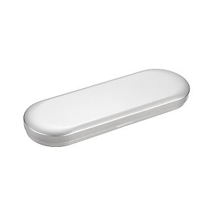 uxcell Metal Tin Box Containers, 6.9x2.4x0.7 Inch Silver with EVA Sponge Rectangular Empty Hinged Tins Box Home Organizers for Pen Makeup Brushes