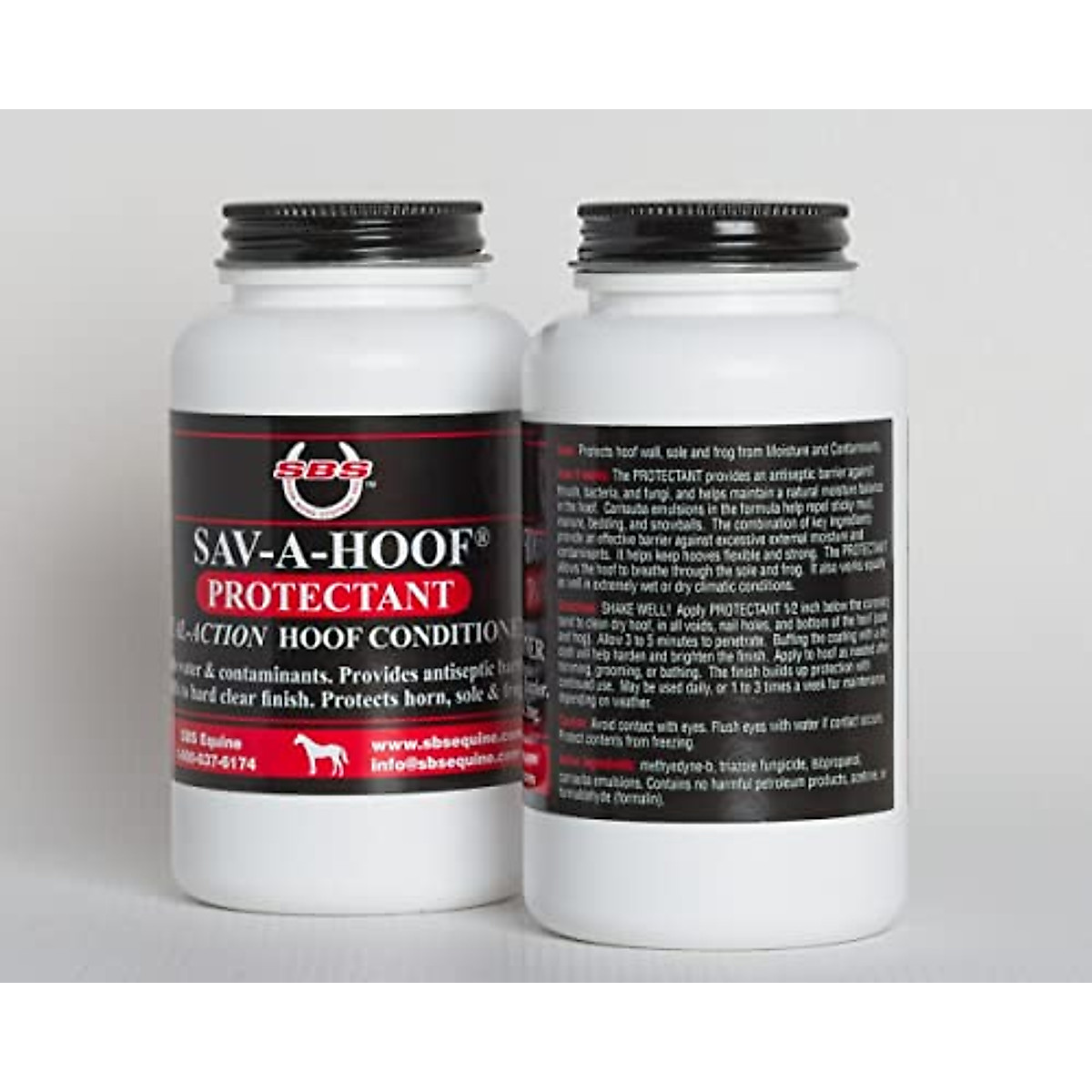 SAV-A-HOOF PROTECTANT by SBS Equine , Dual-Action Hoof Conditioner, Antiseptic Barrier Against Infection, Repels Moisture & Contaminates, 7.5 fl. oz.